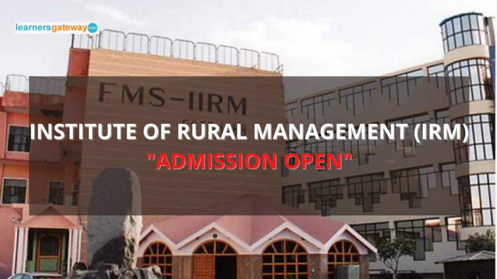 Institute of Rural Management (IRM), jaipur - Admission, Ranking ...